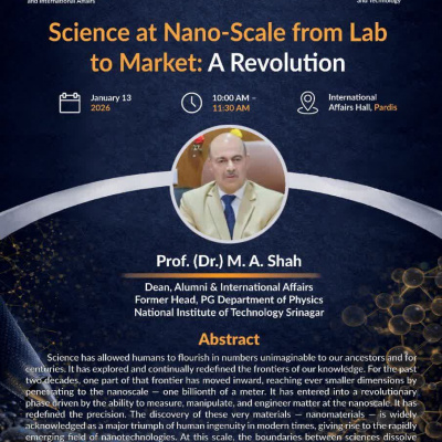 International Scientific Lecture on Science at Nano-Scale